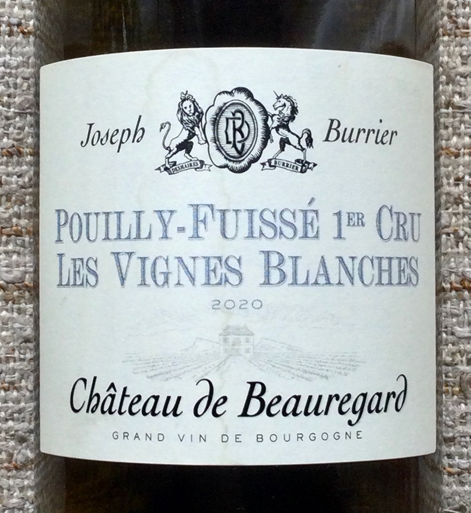 2021 Château de Beauregard (Joseph Burrier) Pouilly-Fuissé Premier Cru ...