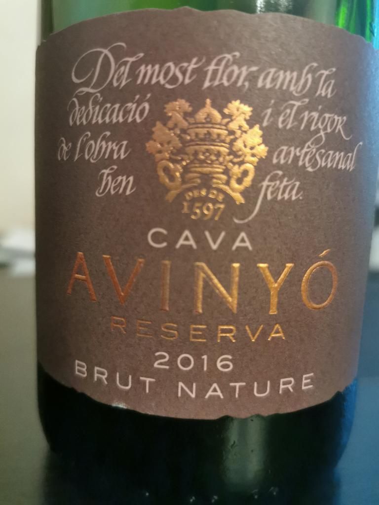 2016 Avinyó Cava Brut Nature Reserva, Spain, Cava - CellarTracker