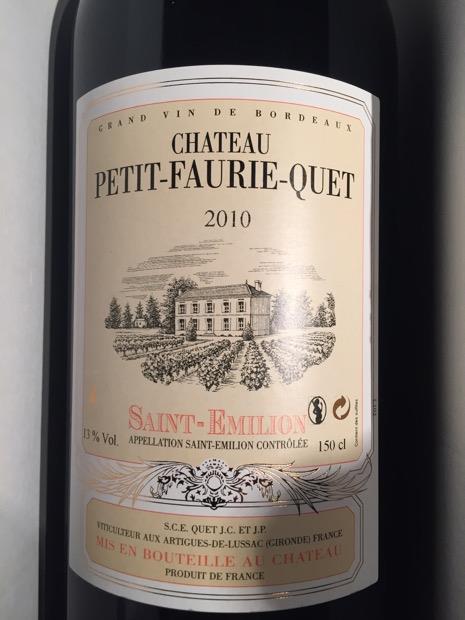 2007 Château Petit Faurie Quet, France, Bordeaux, Libournais, St ...