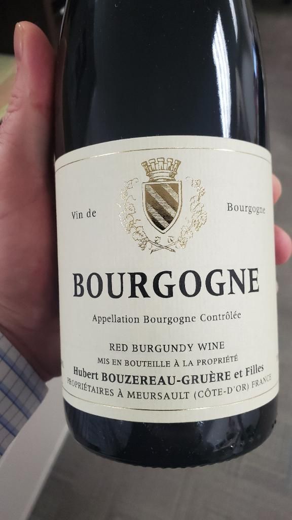 2019 Hubert Bouzereau-Gruère et Filles Bourgogne, France, Burgundy ...