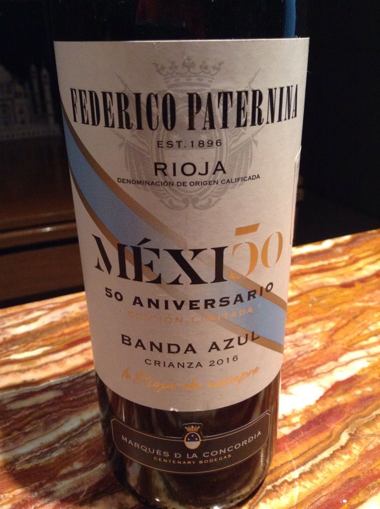 2016 Federico Paternina Rioja Paternina Banda Azul Crianza, Spain, La ...