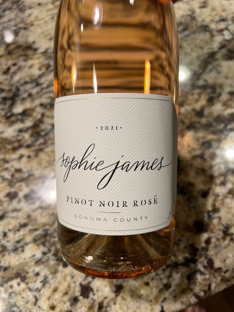 2021 Sophie James Pinot Noir Rosé, USA, California, Sonoma County, Sonoma Valley - CellarTracker