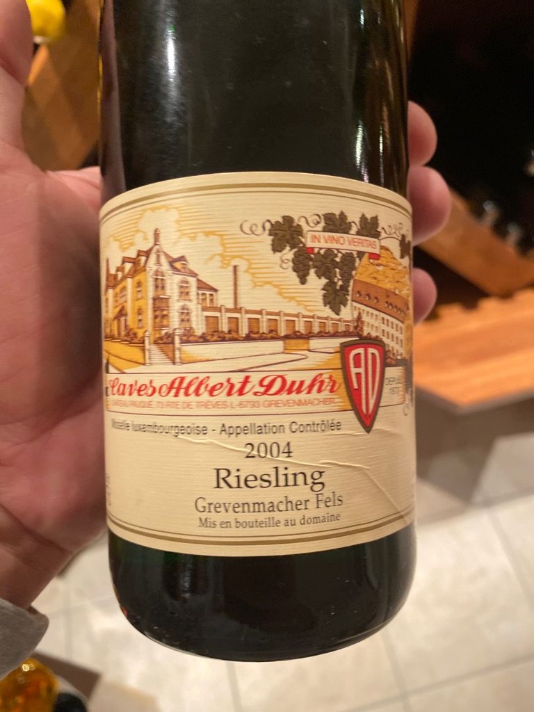 2005 Caves Albert Duhr (Château Pauqué) Riesling Paradäis, Luxembourg ...