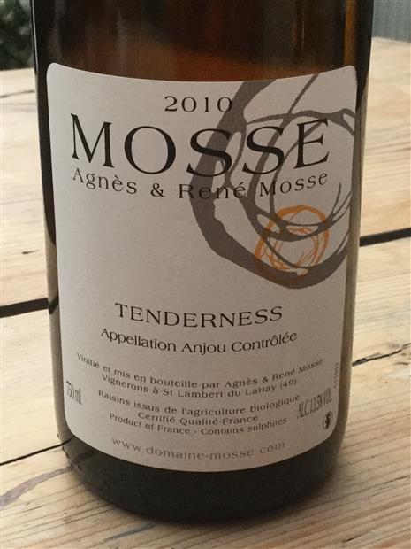 2010 Agnès et René Mosse Anjou Tenderness, France, Loire Valley, Anjou ...