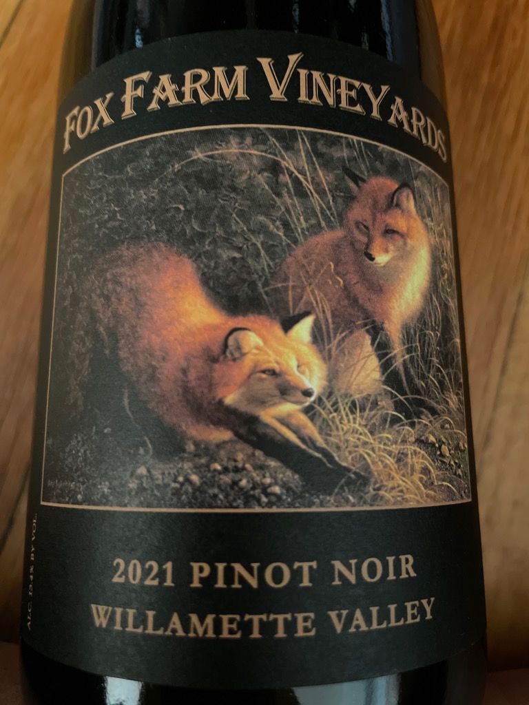 2023 Fox Farm Vineyards Pinot Noir, USA, Oregon, Willamette Valley ...