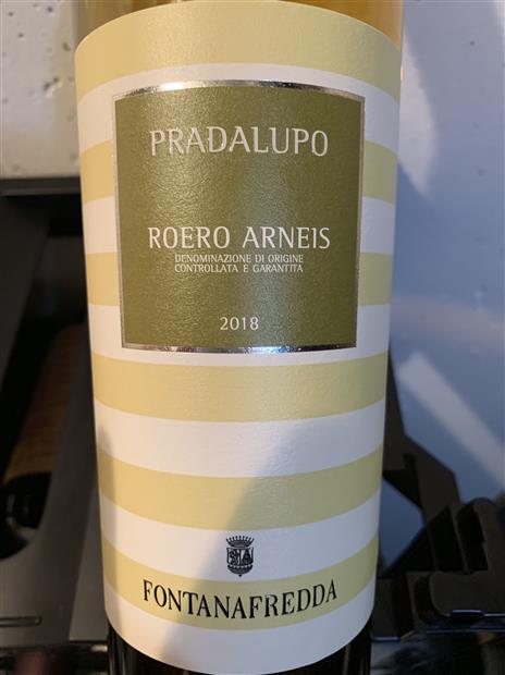 2018 Fontanafredda Roero Arneis Pradalupo, Italy, Piedmont, Alba, Roero ...
