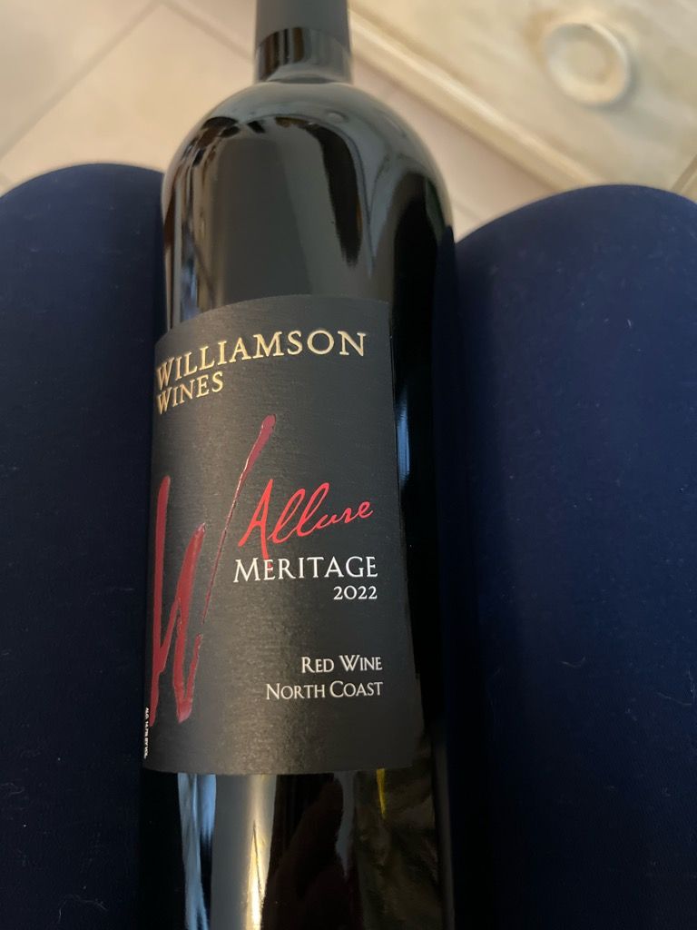 2022 Williamson Wines Meritage Allure, USA, California, North Coast ...
