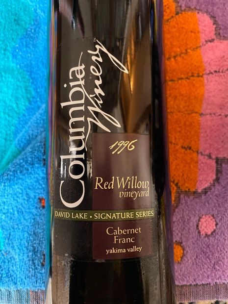 1992 Columbia Winery Cabernet Franc David Lake Signature Series Red ...