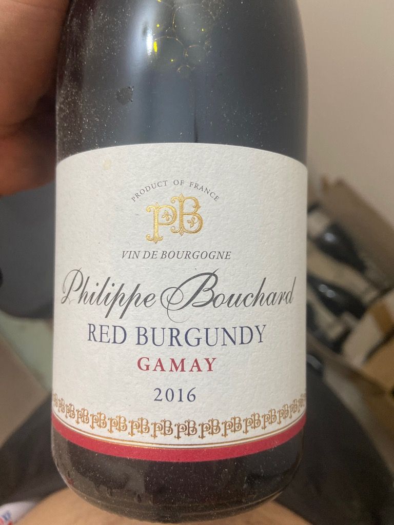 2016 Philippe Bouchard Gamay Bourgogne, France, Burgundy, Bourgogne ...