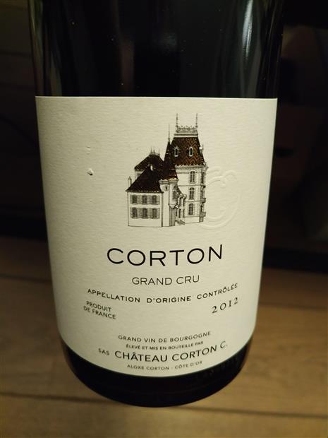 2012 Château Corton C. Corton, France, Burgundy, Côte de Beaune, Corton ...