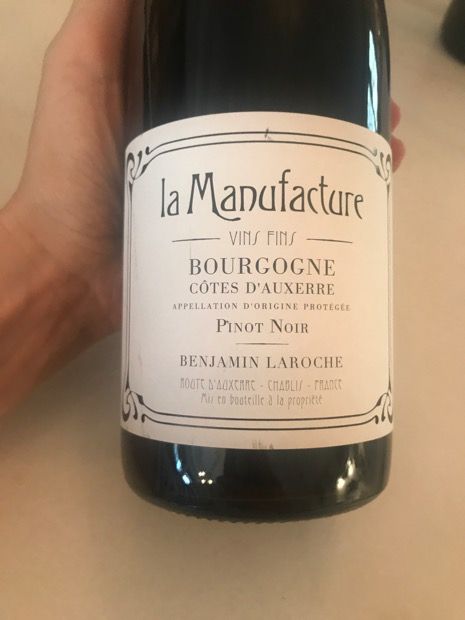 2017 Benjamin Laroche Bourgogne La Manufacture, France, Burgundy, Côtes ...