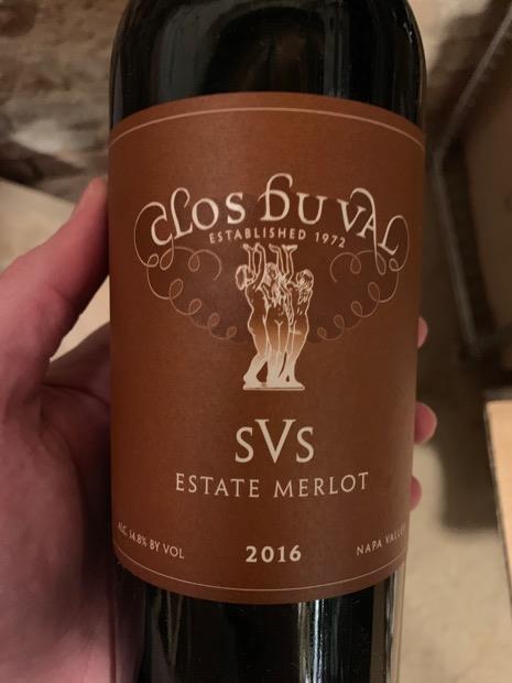 2016 Clos du Val Merlot SVS Estate Merlot, USA, California, Napa Valley ...