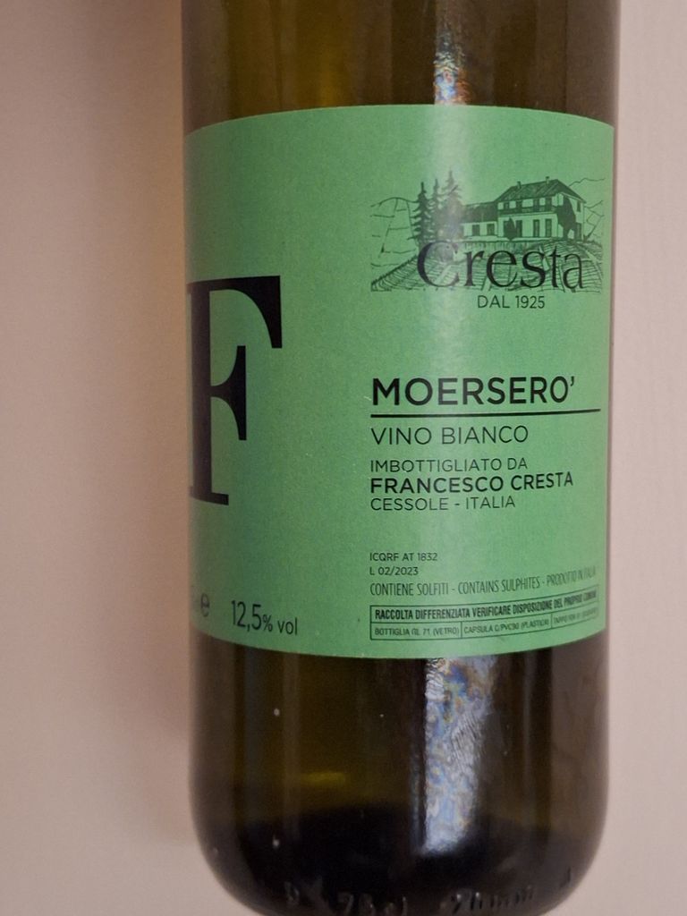2023 Francesco Cresta Asti Moersero', Italy, Piedmont, Asti - CellarTracker
