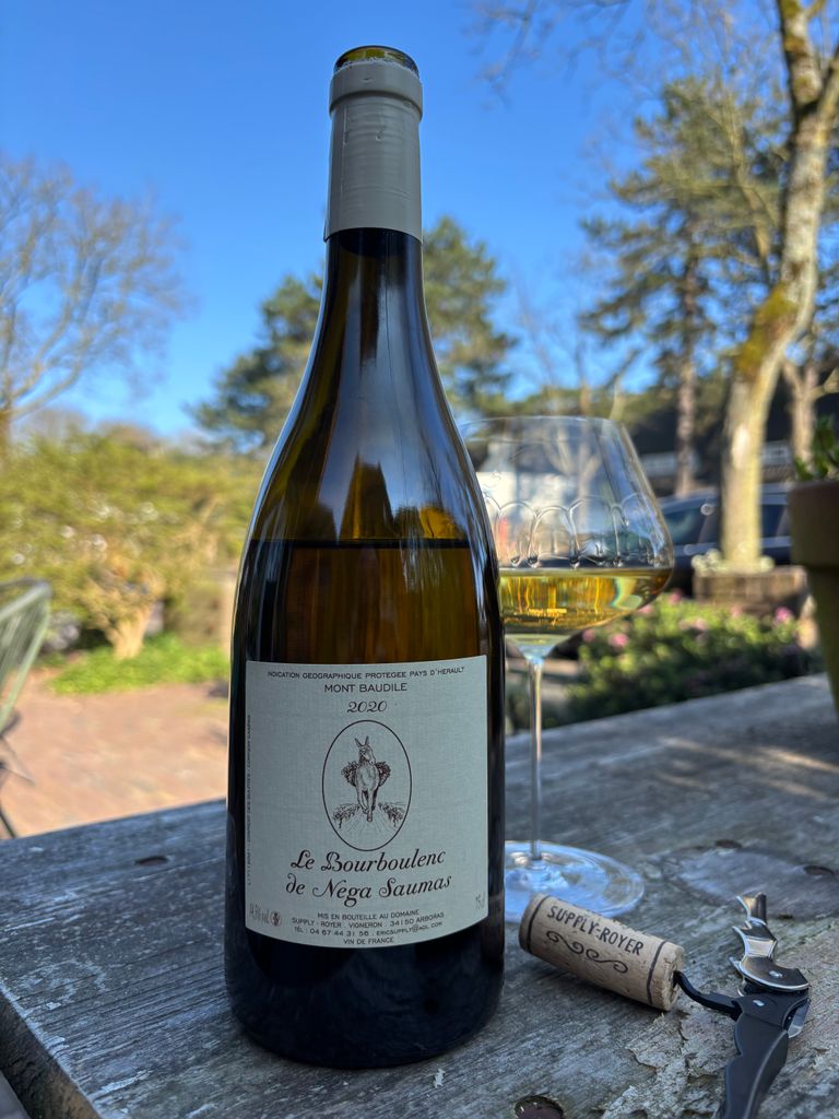 2020 Domaine Supply-Royer Mont Baudile Le Bourboulenc de Nega Saumas ...