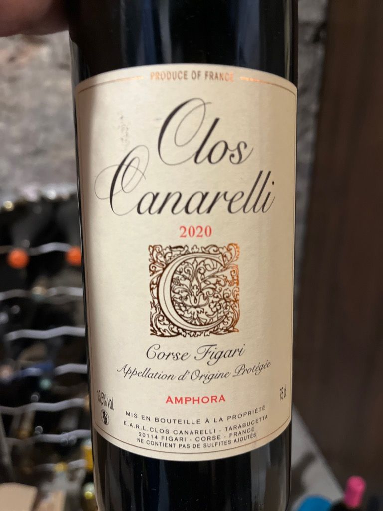 2021 Clos Canarelli Corse Figari Rouge "Amphora", France, Corsica ...