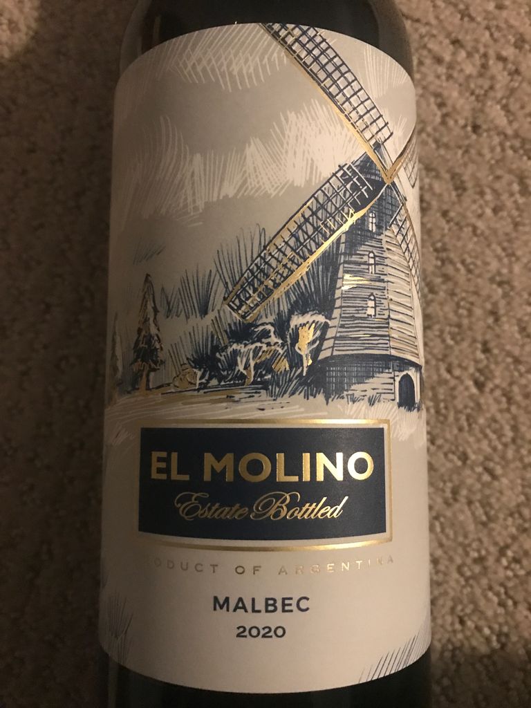 2021 Bodegas Molino Malbec, Argentina, Mendoza - CellarTracker