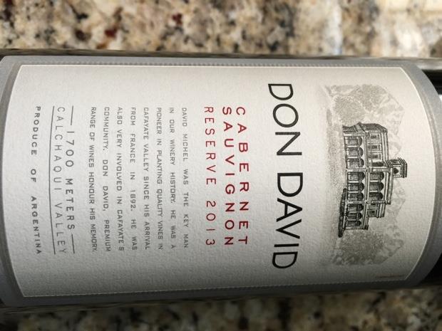 2013 Bodega El Esteco Cabernet Sauvignon Don David Reserve, Argentina ...