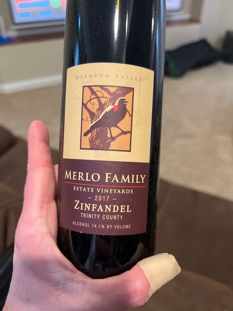 2017 R. Merlo Family Estates Zinfandel, USA, California, Central Valley ...