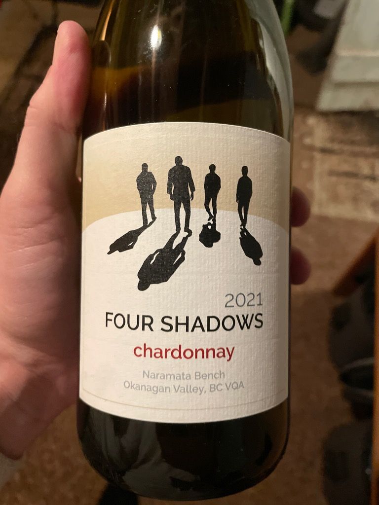 2022 Four Shadows Chardonnay, Canada, British Columbia, Okanagan Valley ...