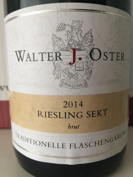 2013 Weingut Walter J Oster Riesling Brut Sekt, Germany, Mosel Saar ...