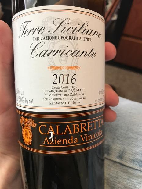 2016 Calabretta Carricante Sicilia, Italy, Sicily, Sicilia - CellarTracker