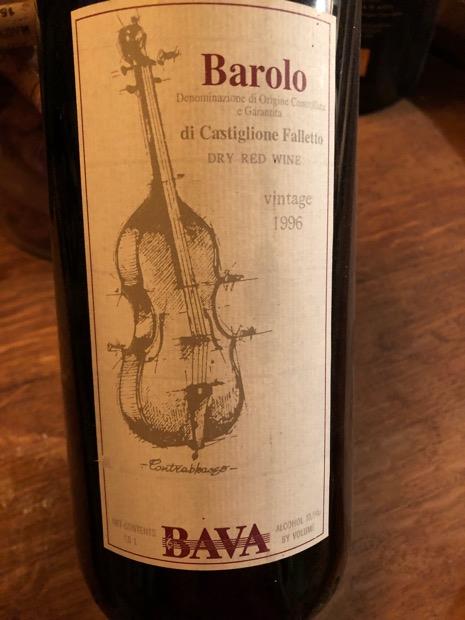 1996 Bava Barolo Contrabbasso di Castiglione Falletto Scarrone, Italy ...