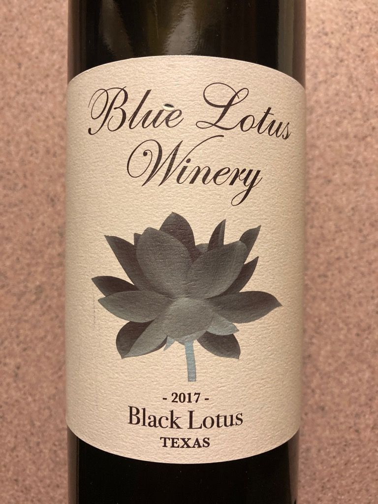 2017 Blue Lotus Winery Lenoir Black Lotus, USA, Texas - CellarTracker
