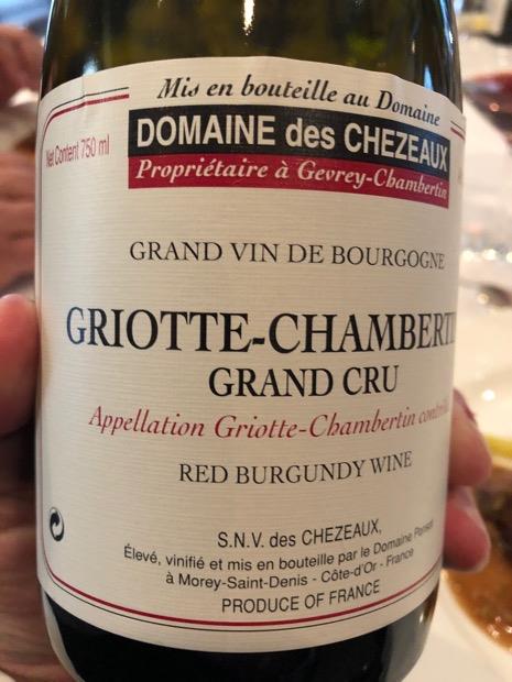 2001 Domaine des Chezeaux Griotte-Chambertin, France, Burgundy, Côte de ...