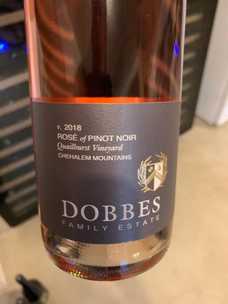 2018 Dobbes Family Estate Rosé of Pinot Noir Quailhurst, USA, Oregon ...