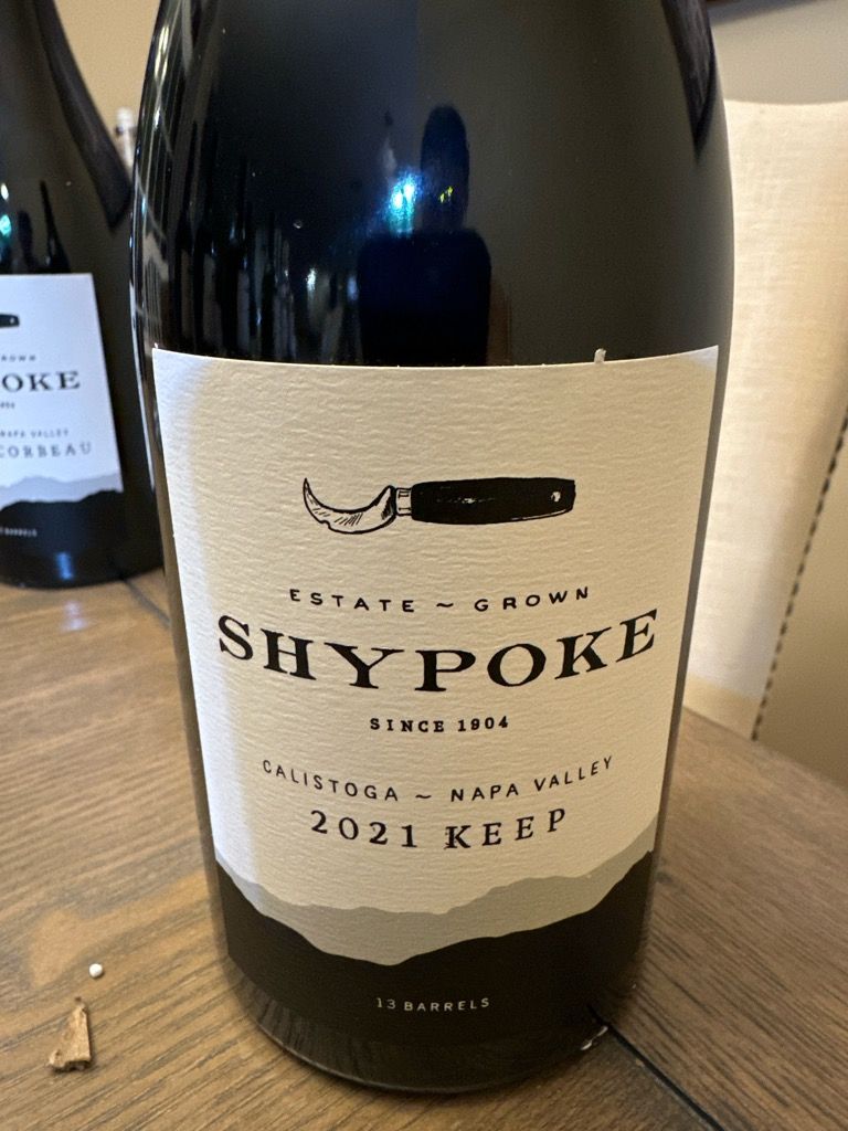 2021 Shypoke Cellars Keep Calistoga, USA, California, Napa Valley ...