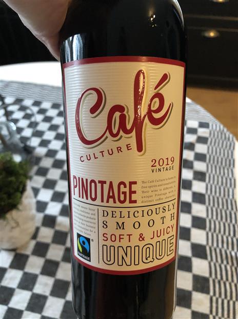 2019 KWV Pinotage Café Culture, South Africa, Western Cape - CellarTracker