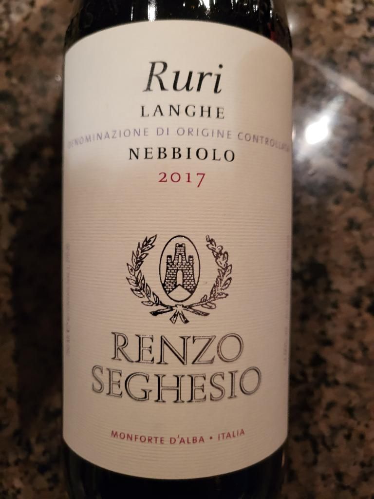 2017 Renzo Seghesio Langhe Nebbiolo Ruri, Italy, Piedmont, Langhe ...