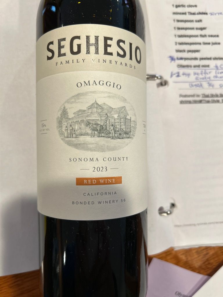 2023 Seghesio Family Vineyards Omaggio, USA, California, North Coast ...