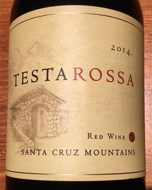 2014 Testarossa Red Wine Santa Cruz Mountains, USA, California, Santa ...