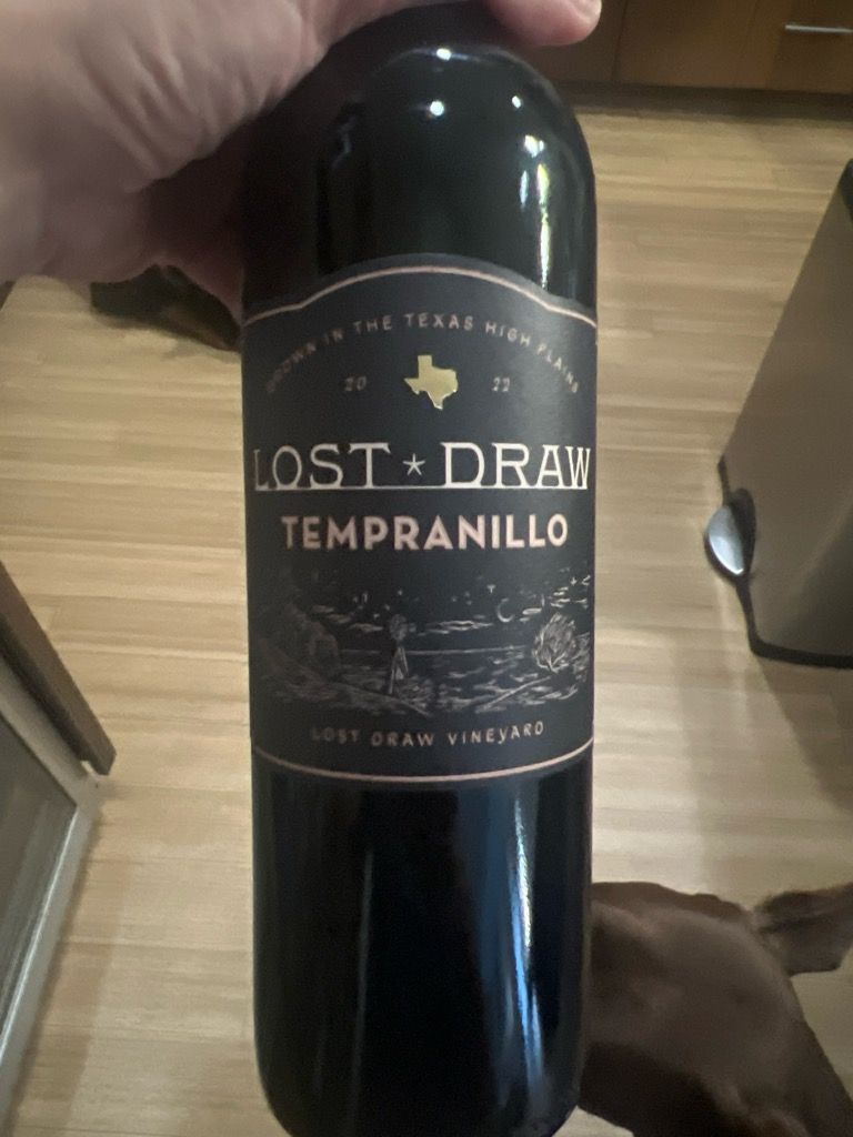 2022 Lost Draw Cellars Tempranillo, USA, Texas, Texas High Plains ...