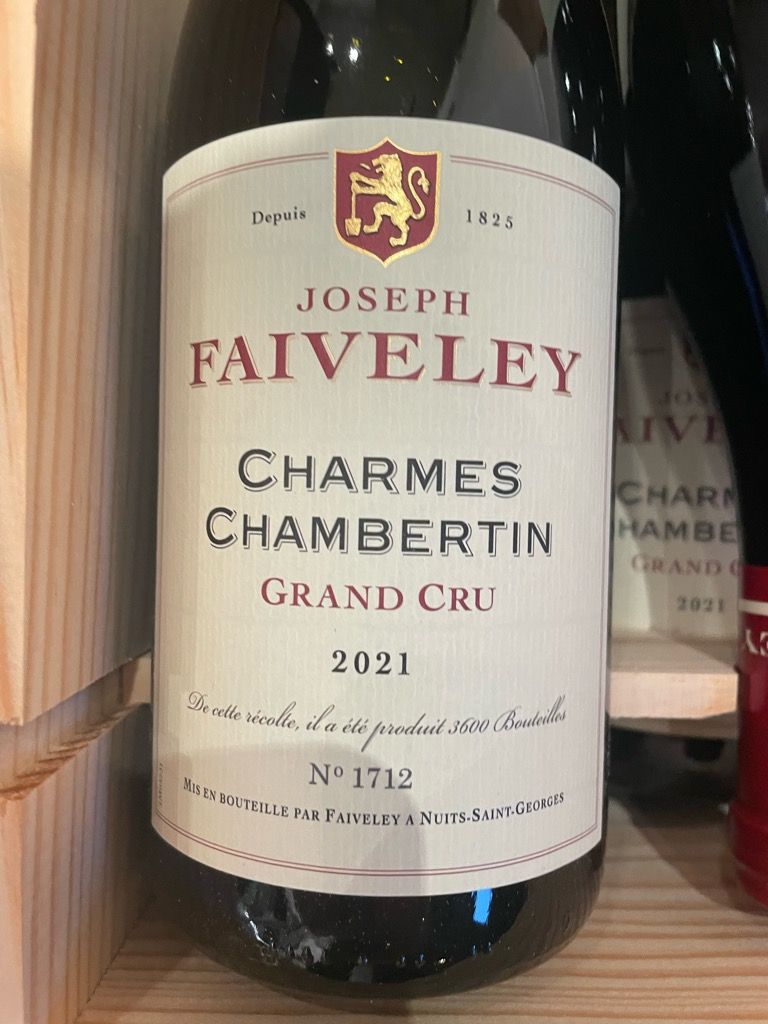 2021 Faiveley Charmes-Chambertin, France, Burgundy, Côte de Nuits ...