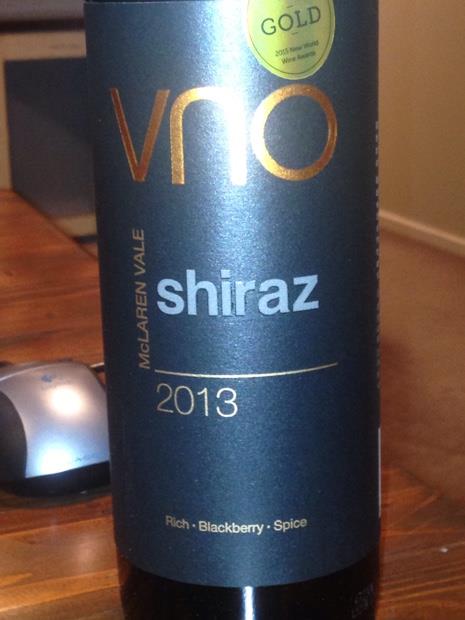 2014 VNO Wines Shiraz, Australia, South Australia, Fleurieu, McLaren ...