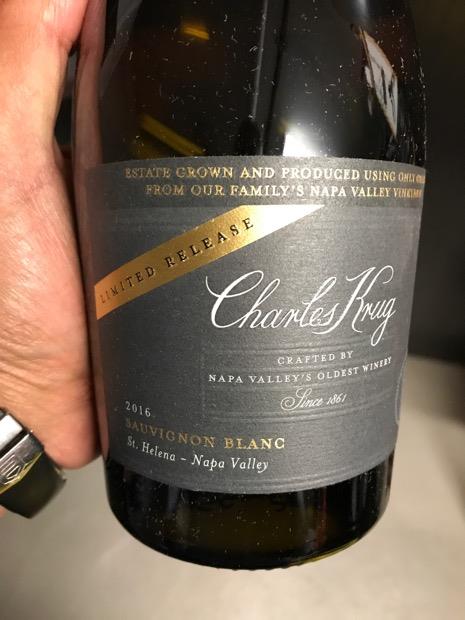 2016 Charles Krug Winery (Peter Mondavi Family) Sauvignon Blanc Limited ...