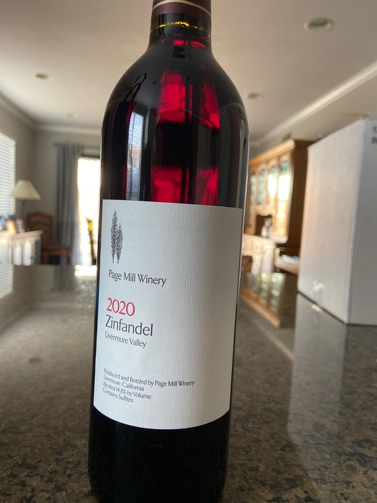 2020 Page Mill Winery Zinfandel, USA, California, San Francisco Bay ...