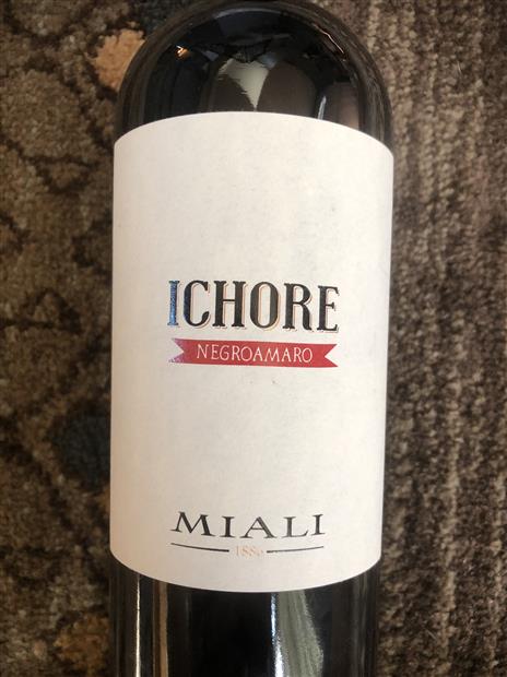2016 Cantine Miali Ichore Salento IGT, Italy, Puglia, Salento IGT ...