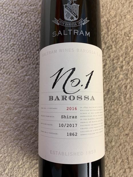 2016 Saltram Shiraz No.1, Australia, South Australia, Barossa ...