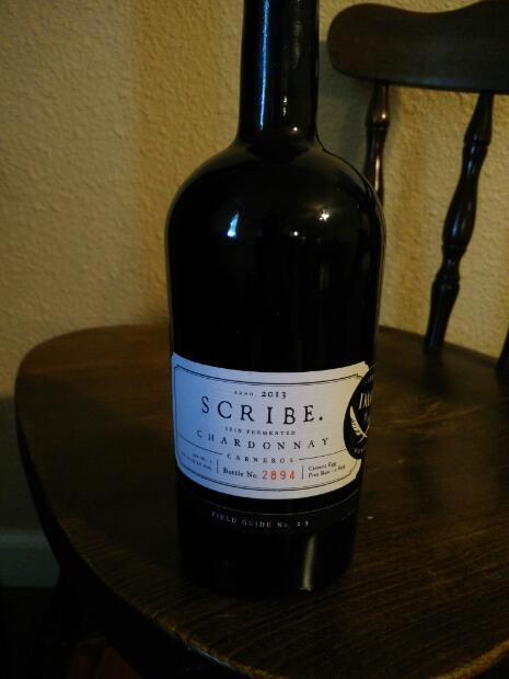 2013 Scribe Chardonnay Skin Fermented, USA, California, Napa / Sonoma ...