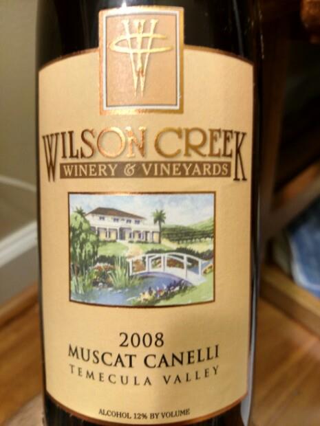 2022 Wilson Creek Muscat Canelli, USA, California, South Coast ...