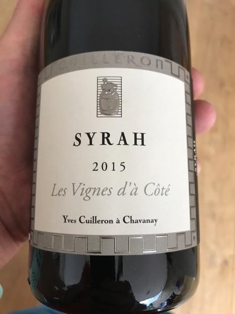2015 Domaine Yves Cuilleron Syrah Les Vignes d'à Côté, France, Rhône ...