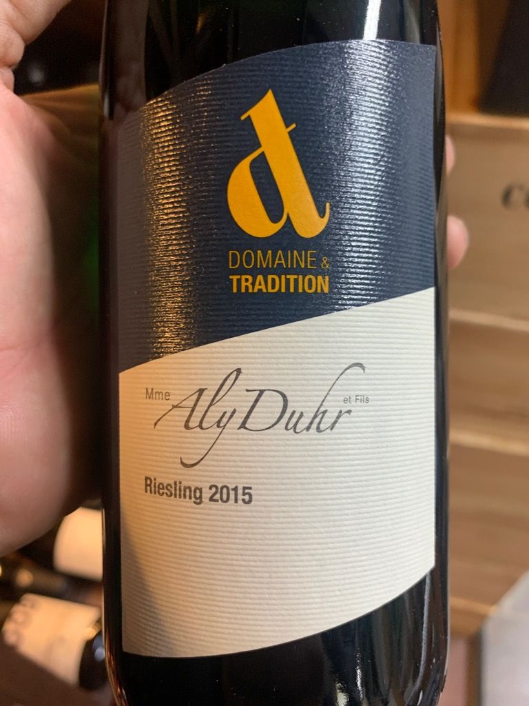 2021 Mme Aly Duhr & Fils Riesling Domaine et Tradition Ahn Palmberg ...