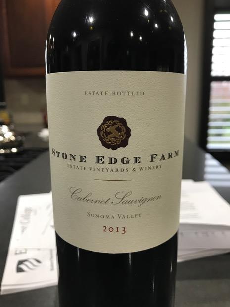 2013 Stone Edge Farm Cabernet Sauvignon, USA, California, Sonoma County ...