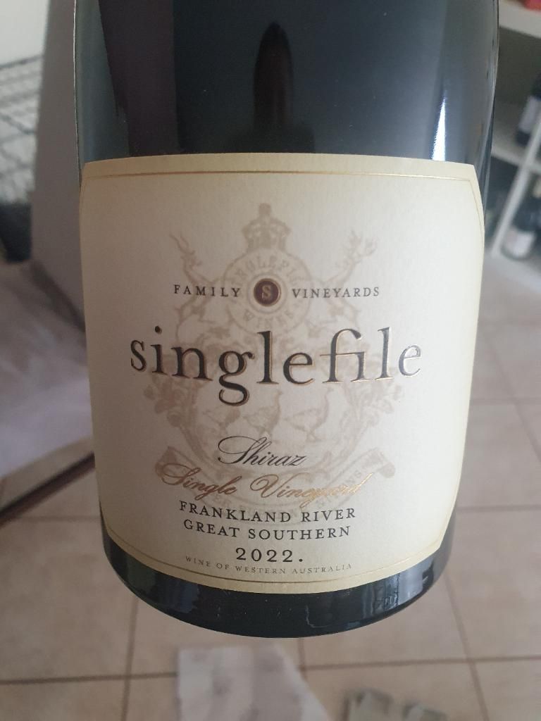 2023 Singlefile Estate Shiraz, Australia, Western Australia, South West ...