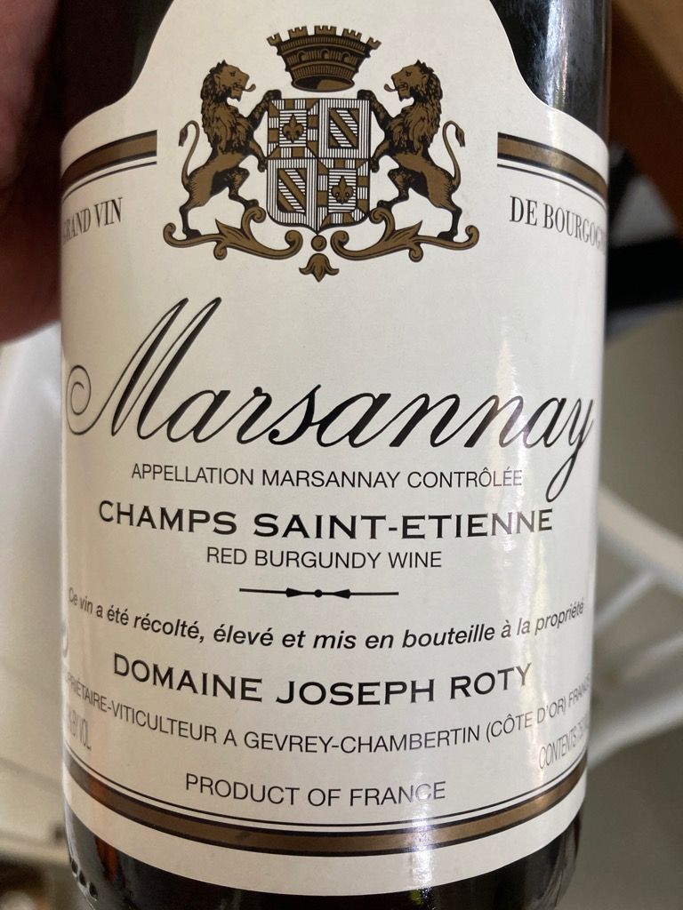 2018 Domaine Joseph Roty Marsannay Champs Saint Etienne, France ...