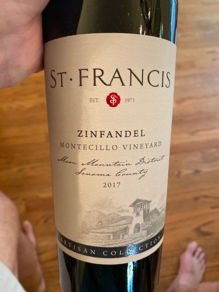 2017 St. Francis Zinfandel Montecillo Vineyard, USA, California, Sonoma ...