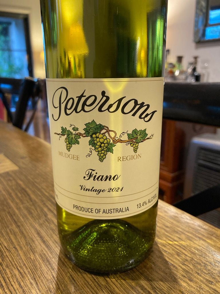 2021 Petersons Fiano, Australia, New South Wales, Central Ranges ...